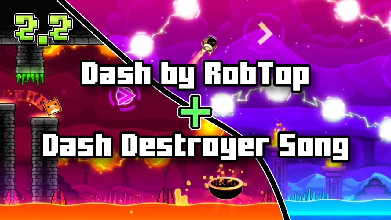 Dash but with Dash Destroyer Song | Geometry Dash 2.2 - YouTube