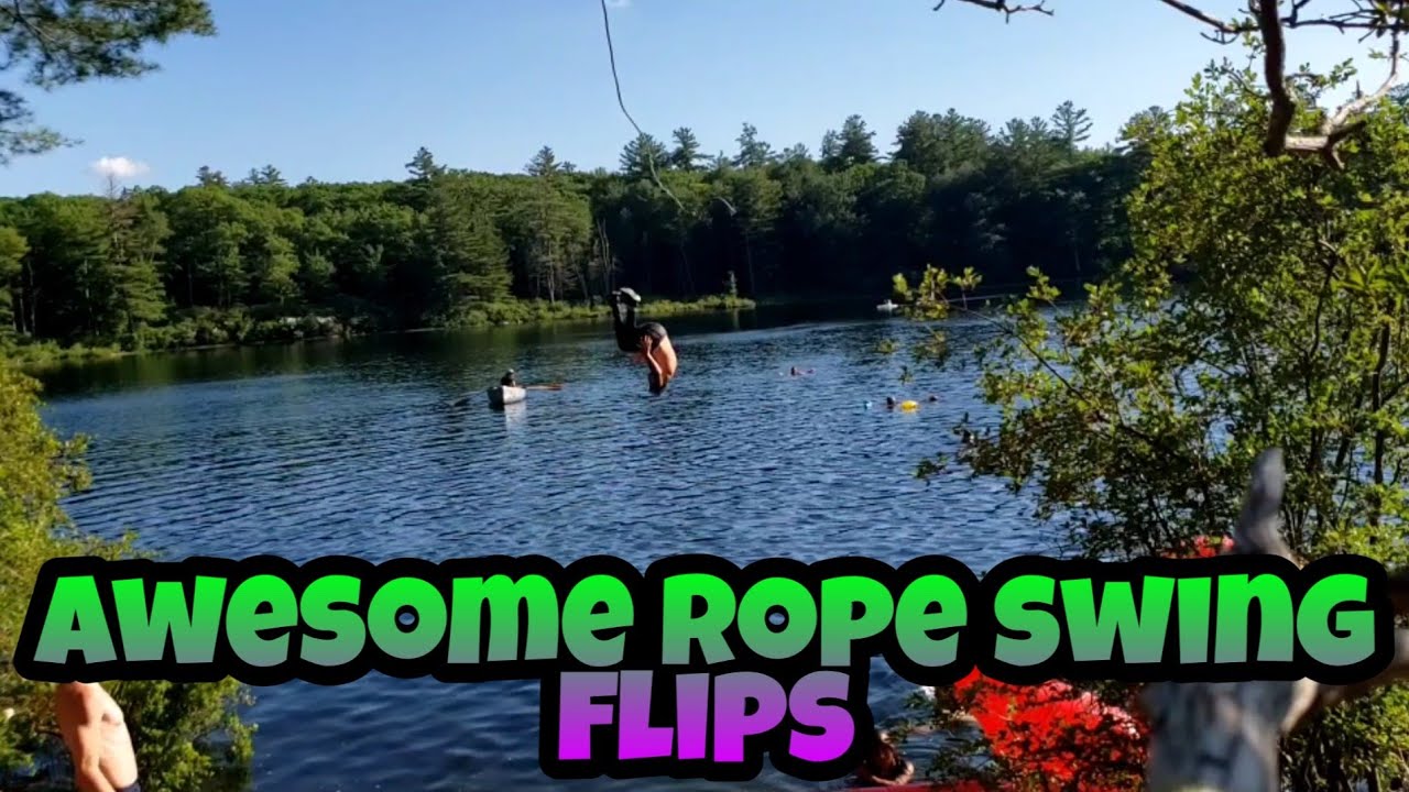 Awesome rope swing flips!!!!!! - YouTube