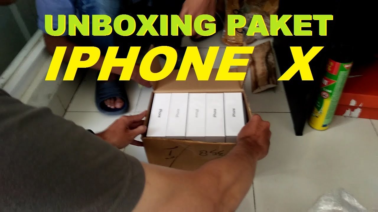 Unboxing Paket iphone X 256GB Garansi Resmi INDONESIA - YouTube