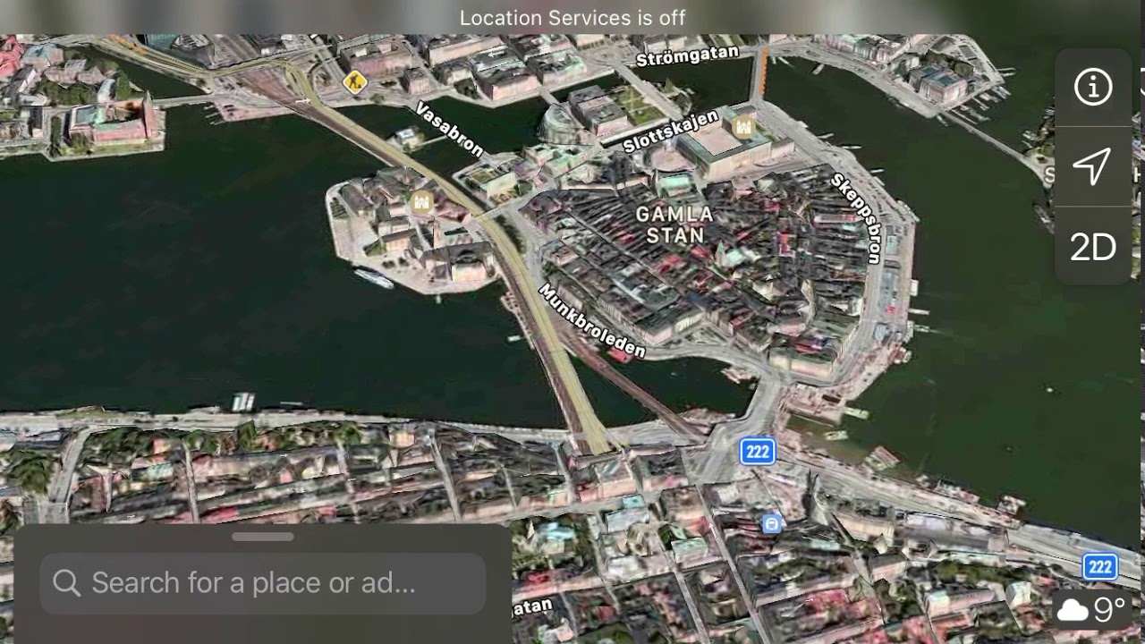 Stockholm 3D map,Old downtown, Stockholm Palace - YouTube