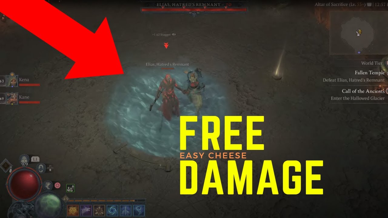 Diablo 4 Tier 4 Capstone Dungeon Cheese - YouTube