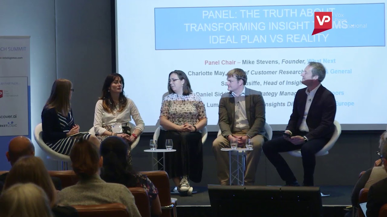 Market Research Summit 2019 - Panel Discussion on Transforming Insight ...