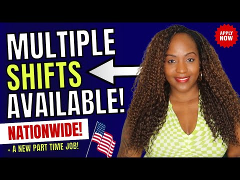 🙌🏾 MULTIPLE SHIFTS AVAILABLE!! WORK FROM ANY STATE! + A PART TIME JOB ...