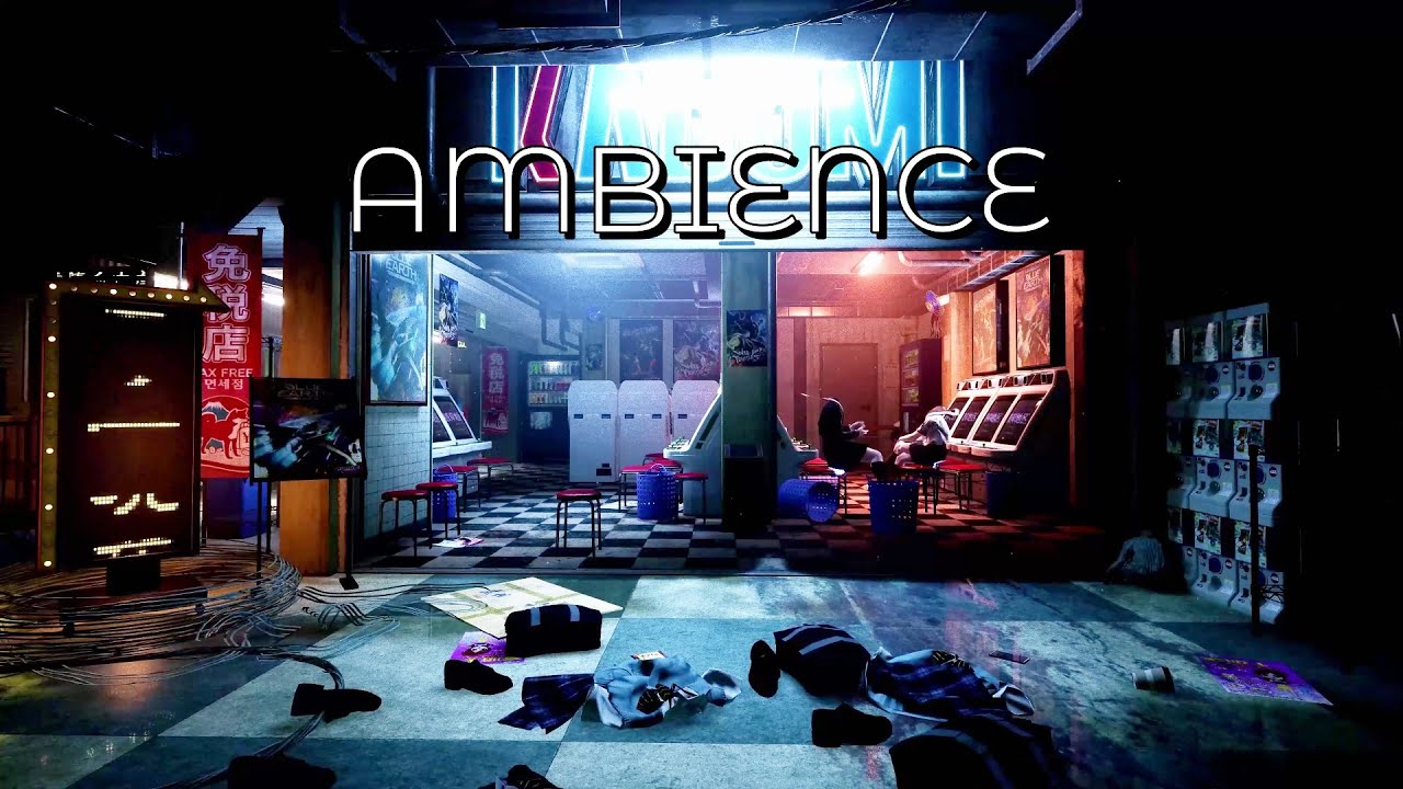 Ambience of Ghostwire: Tokyo | Underground Game Arcade in Shibuya ...