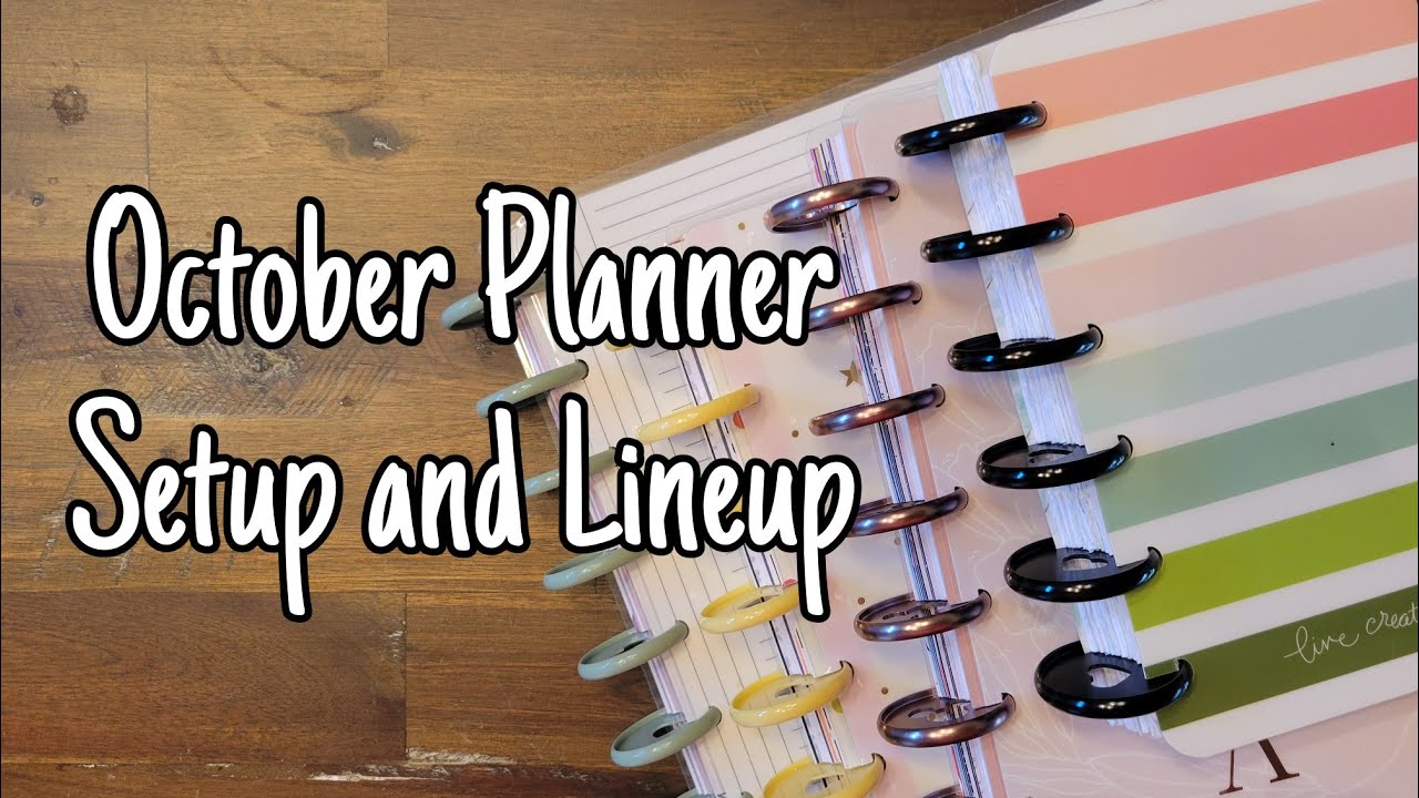 October Planner Setup and Lineup | Switching Sizes, Layouts, ALL THE ...
