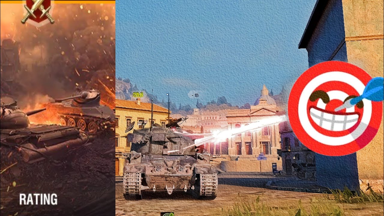 WoT Blitz ASIA SERVER BATTLE RATING MODE FV183 | Rushing with teammates ...