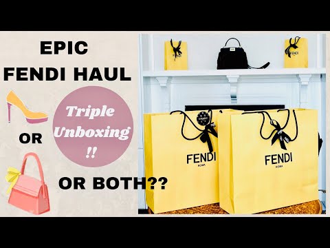 Epic FENDI Triple Unboxing + Mod shots // FENDI Haul Part Two