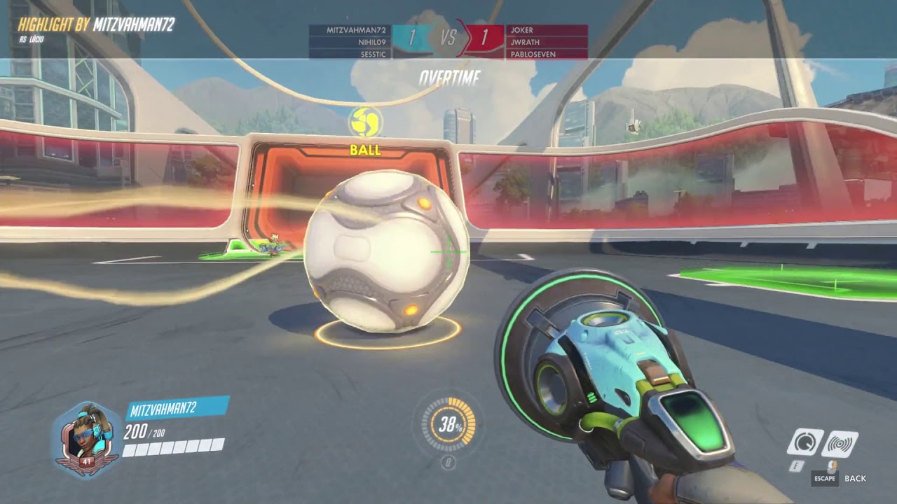 Overwatch highlight - The First and Last Time I Play Lucioball... (5-27 ...