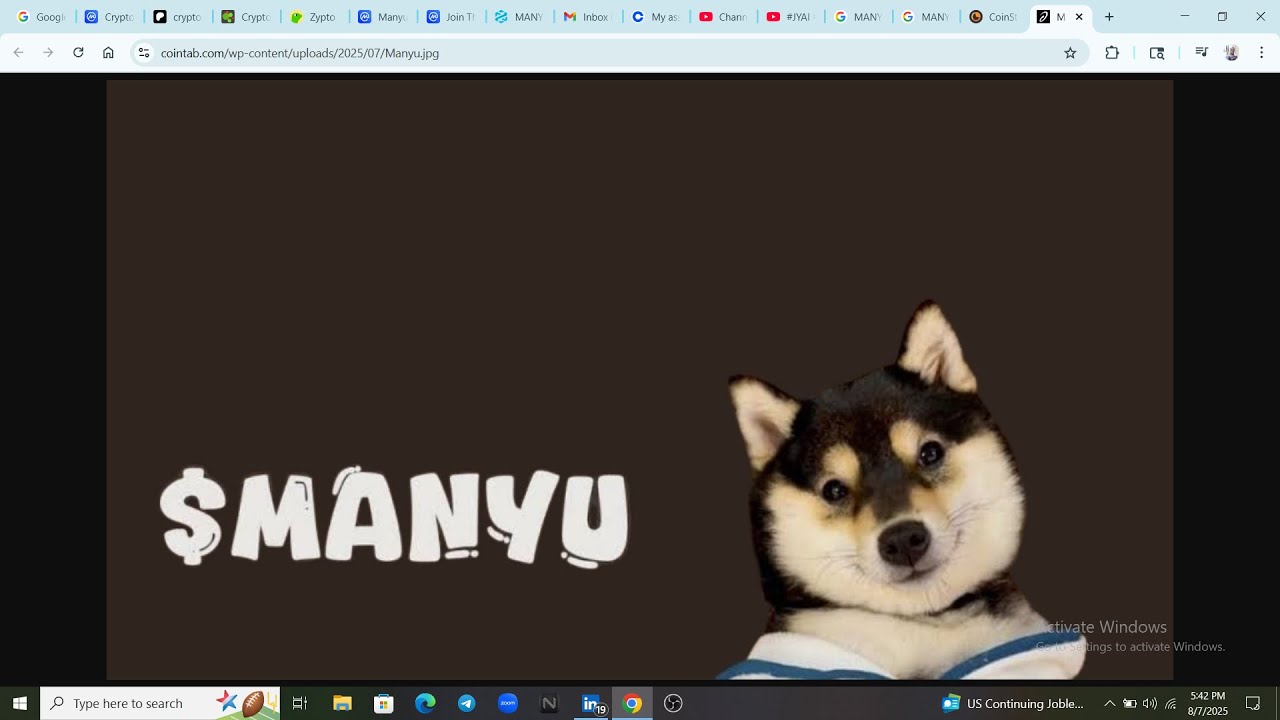 #MANYU TOP DOG MEME COIN !! 🚨WERE FLYING TO THE MOON !! - YouTube