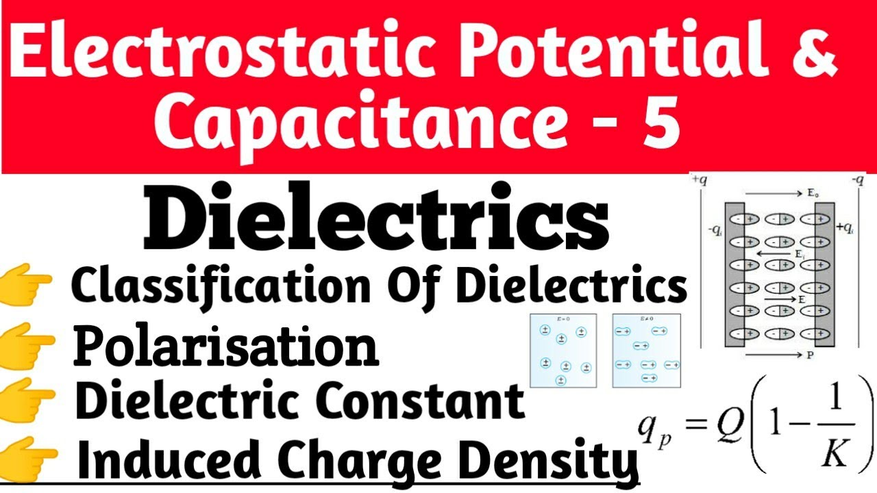 Dielectric and Polarisation NCERT, Dielectric Constant, Induced Charge ...