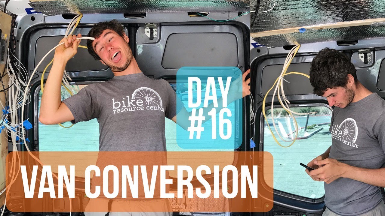 Van Conversion Day 16: Running Wires - YouTube