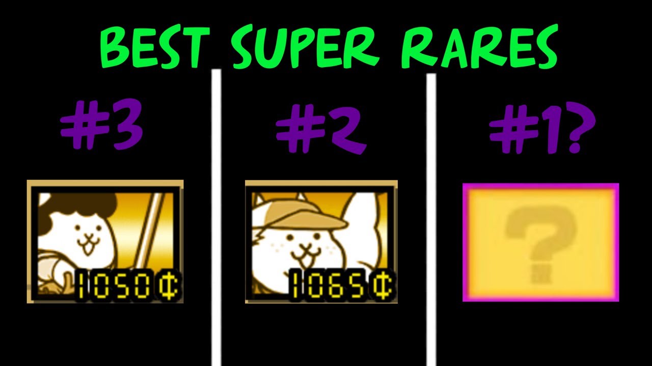 Top 5 Best Super Rare Gacha Units in The Battle Cats - YouTube