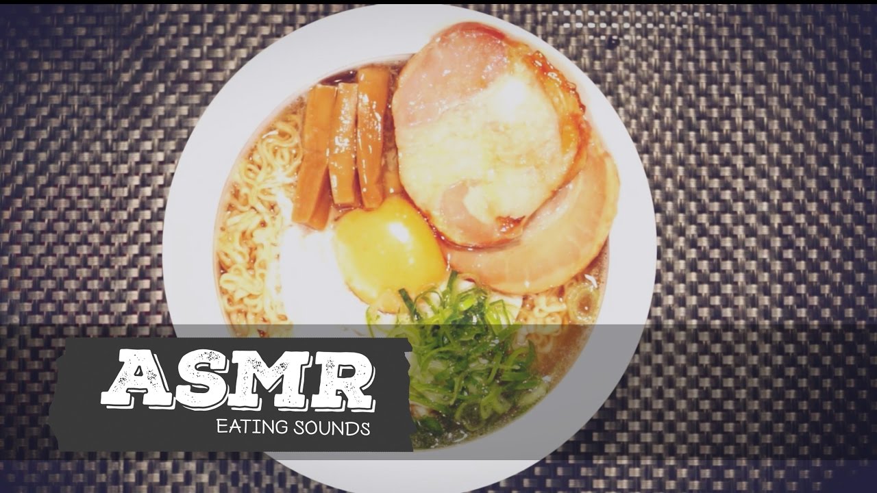 [ASMR]일본 라멘(치킨 라면) 이팅사운드/Japanese Ramen Eating Sounds/No talking/먹방 ...