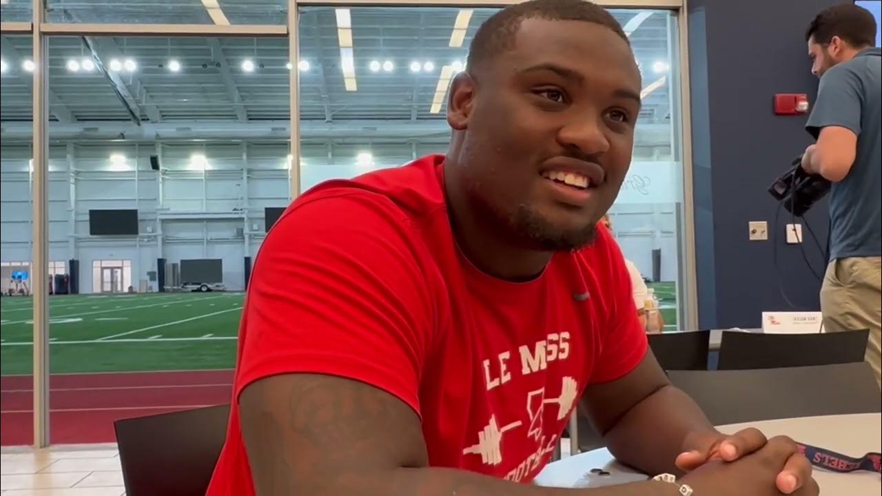 Ole Miss DL JJ Pegues: Fall Camp Day One, 2023 - YouTube