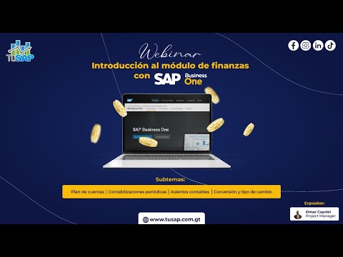 Introducción al módulo de finanzas con SAP BUSINESS ONE - YouTube
