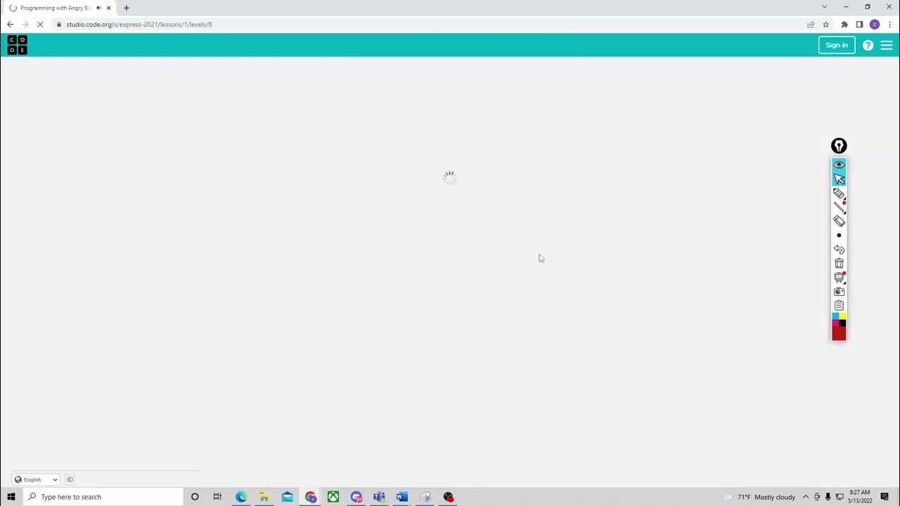 Programming With Angry Birds Lesson 1 Youtube
