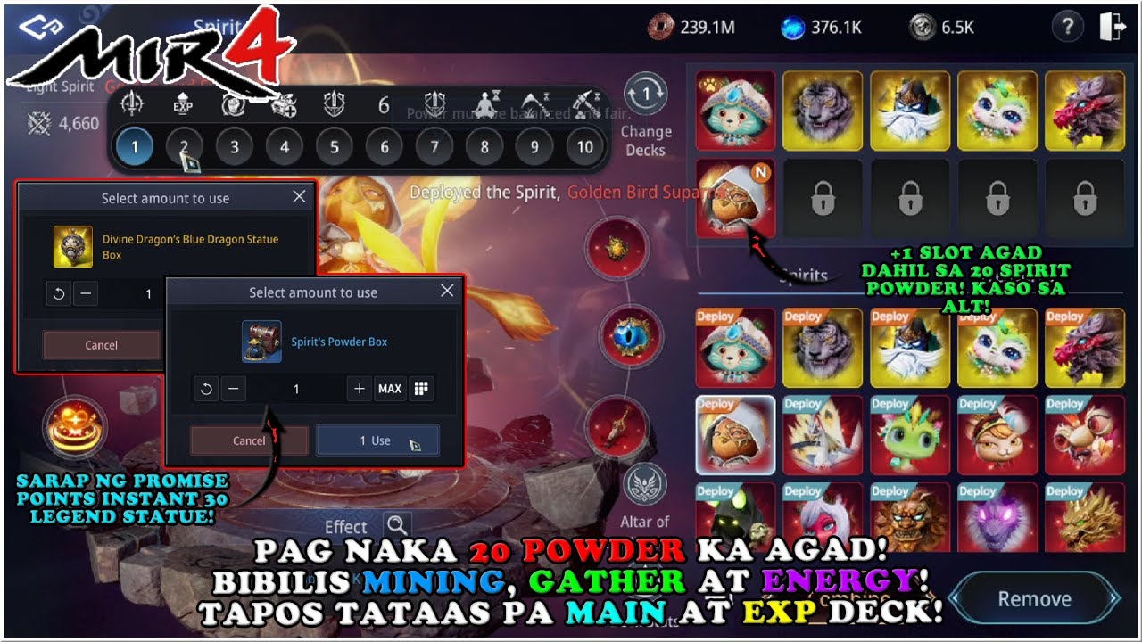 MIR4 - TRY KO LANG PROMISE POINT SA ALT BIGLANG +1 SLOT SA SPIRIT AGAD ...