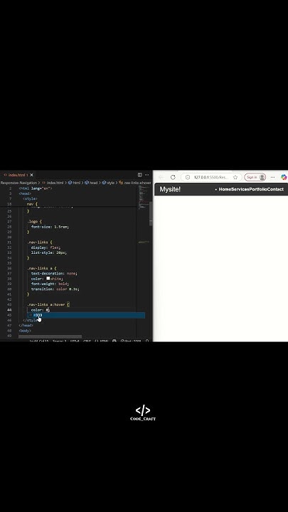Responsive Navigation Menu Using HTML & CSS | No JavaScript Needed - YouTube