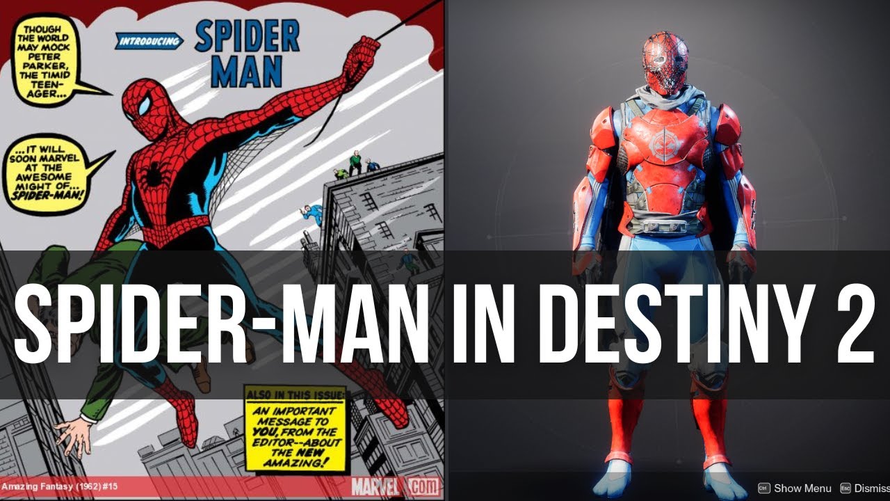 Spider-Man | Transmog Design | Destiny 2 Fashion - YouTube