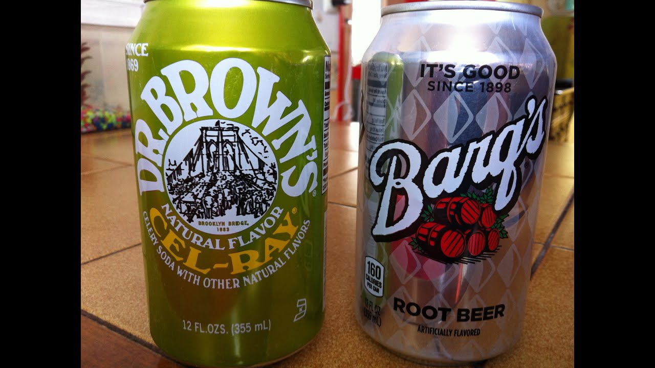 Barq's Root beer / Dr brown's Cel-ray Soda - Produits américains. - YouTube