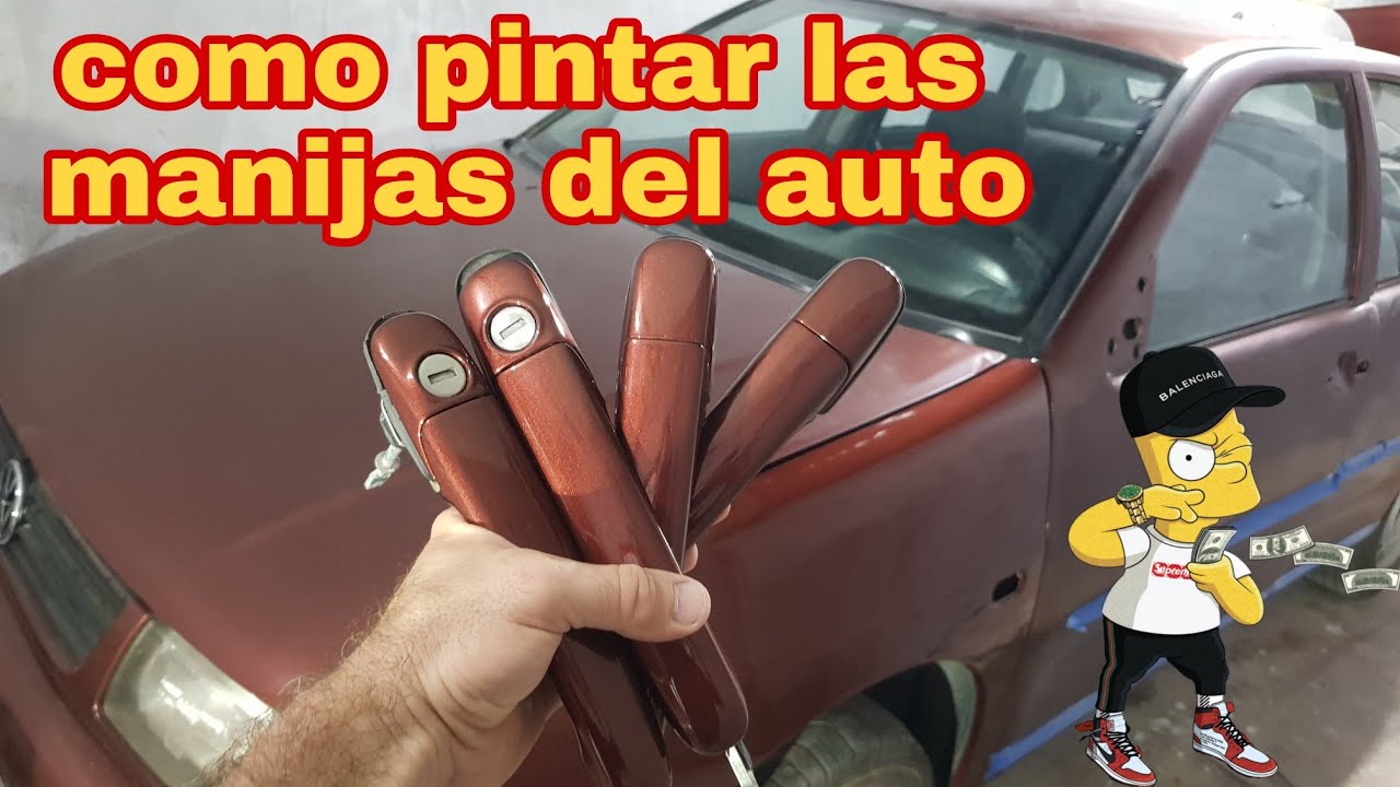 como pintar las manijas del auto - YouTube