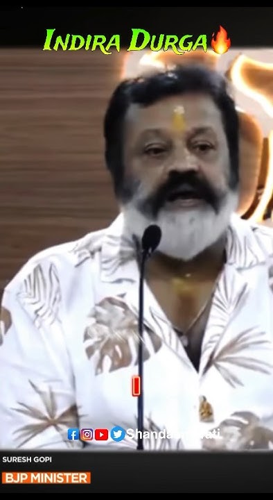 I call Indira Gandhi the real architect of modern India-Suresh Gopi,BJP Minister,Indira ...