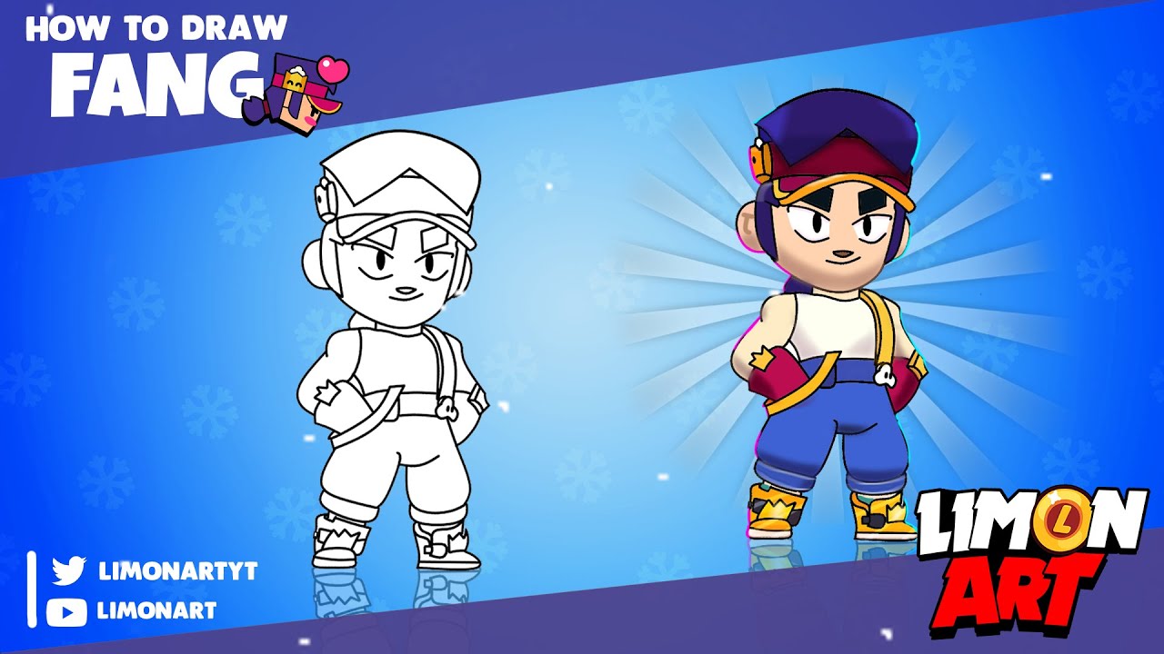 How To Draw FANG!🥋| Brawl Stars | New Brawler | Step By Step ...