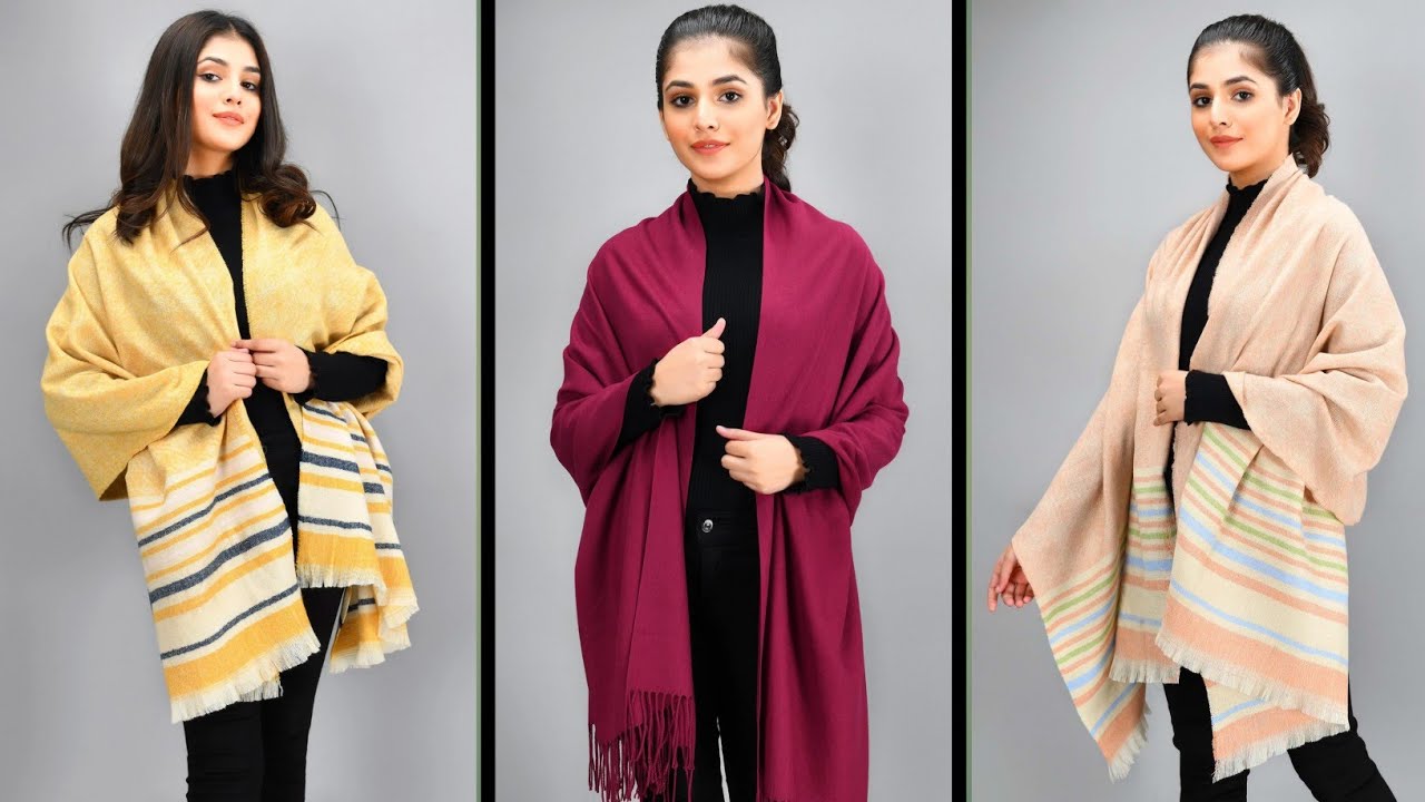 limelight winter shawls 2020 || latest winter shawl design || Shawl ...