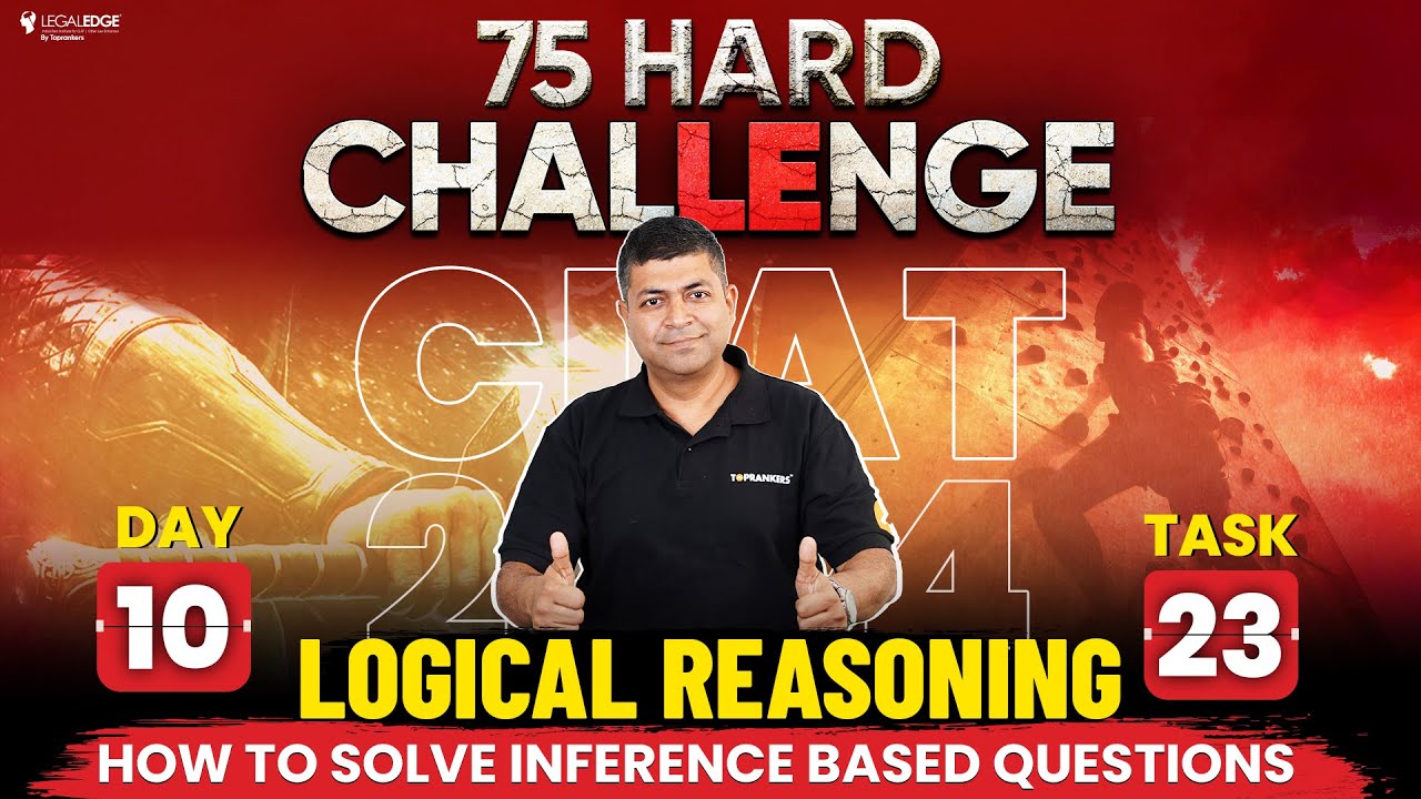 Day 10 - Task 23 | Inference Based Question CLAT 2024 Logical Reasoning ...