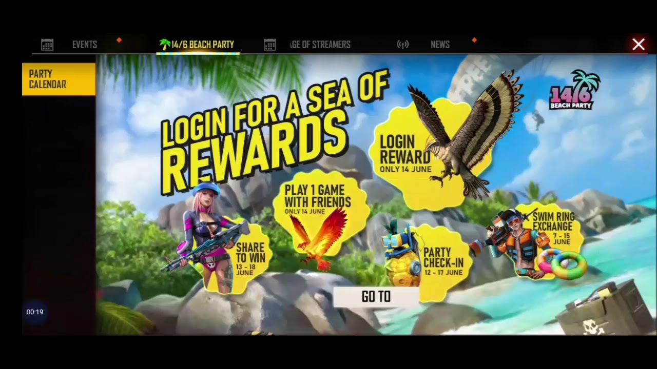 Freefire beach party event full details - YouTube