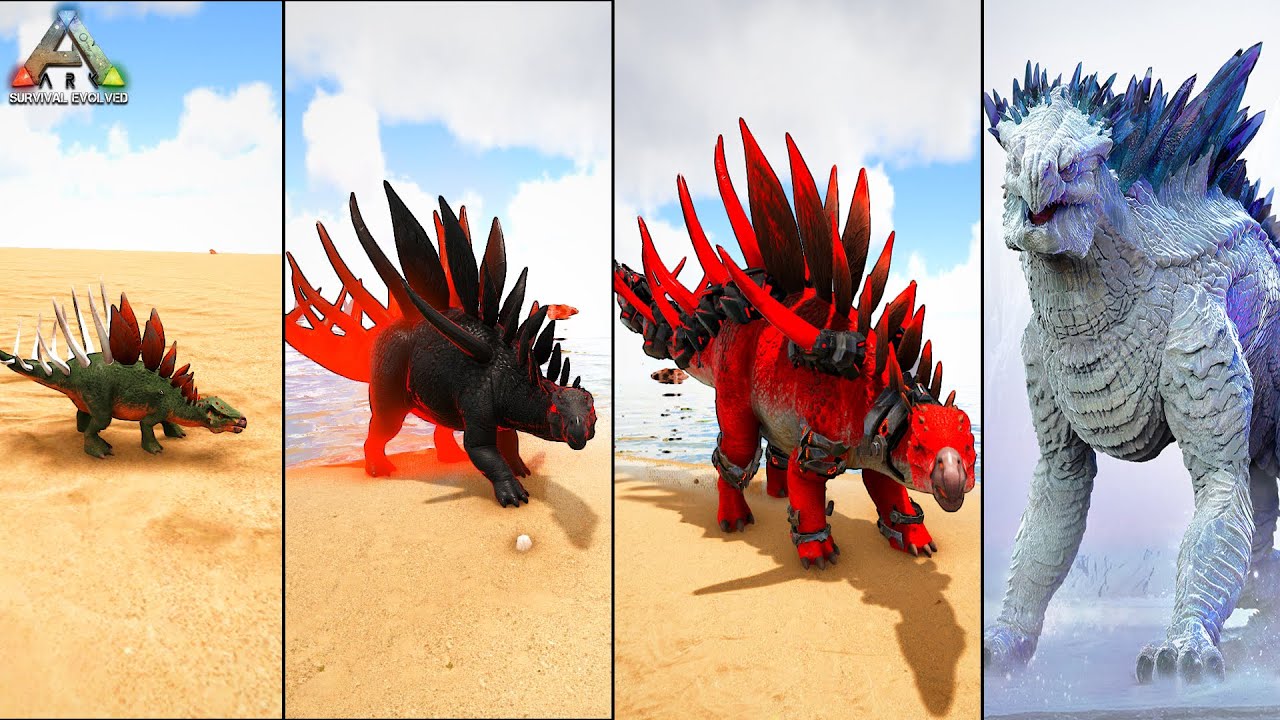 ARK - Tuổi thơ khủng long Gai Kentrosaurus thu thập bộ Gai thần thoại ...