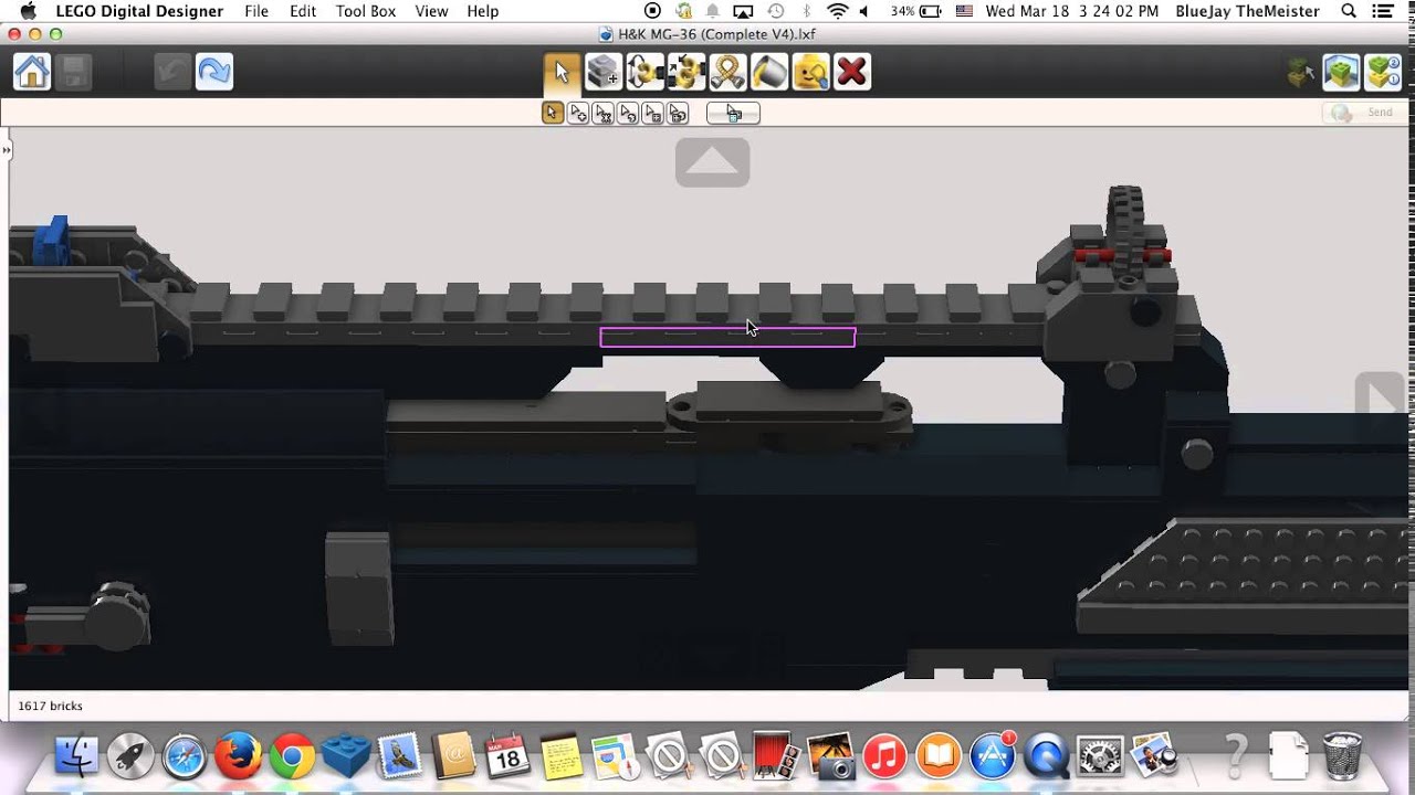 Custom Lego Gun MOC: H&K MG-36 - YouTube