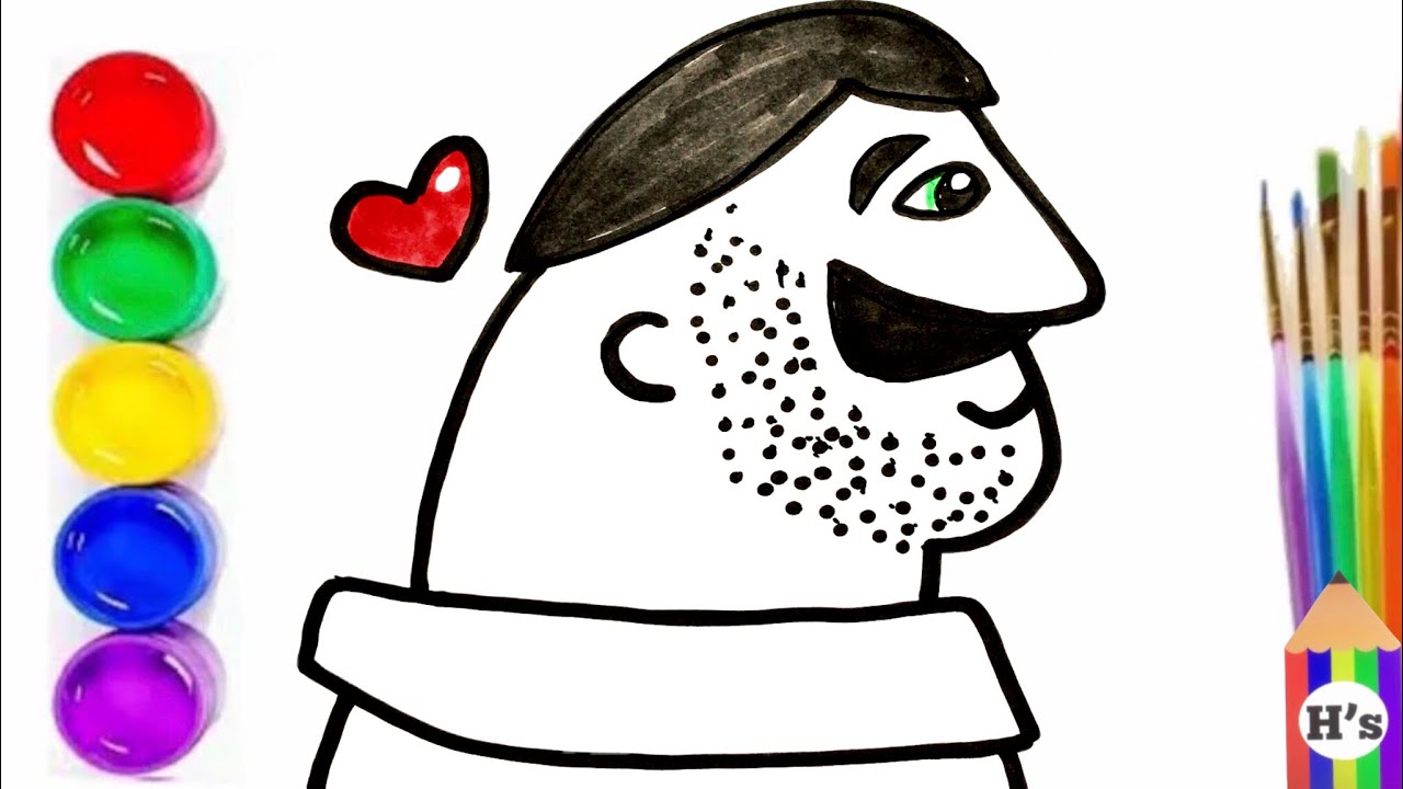 How To Draw a Man | Bolalar uchun odam rasm chizish | рисунок человека ...