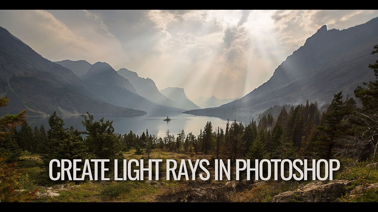 How To Create Light Rays In Photoshop - YouTube