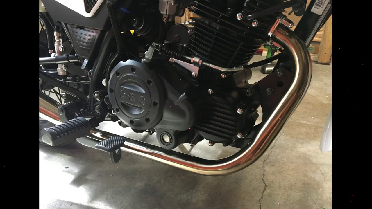 My 2019 CSC SG250 EP1: wrap exhaust - YouTube
