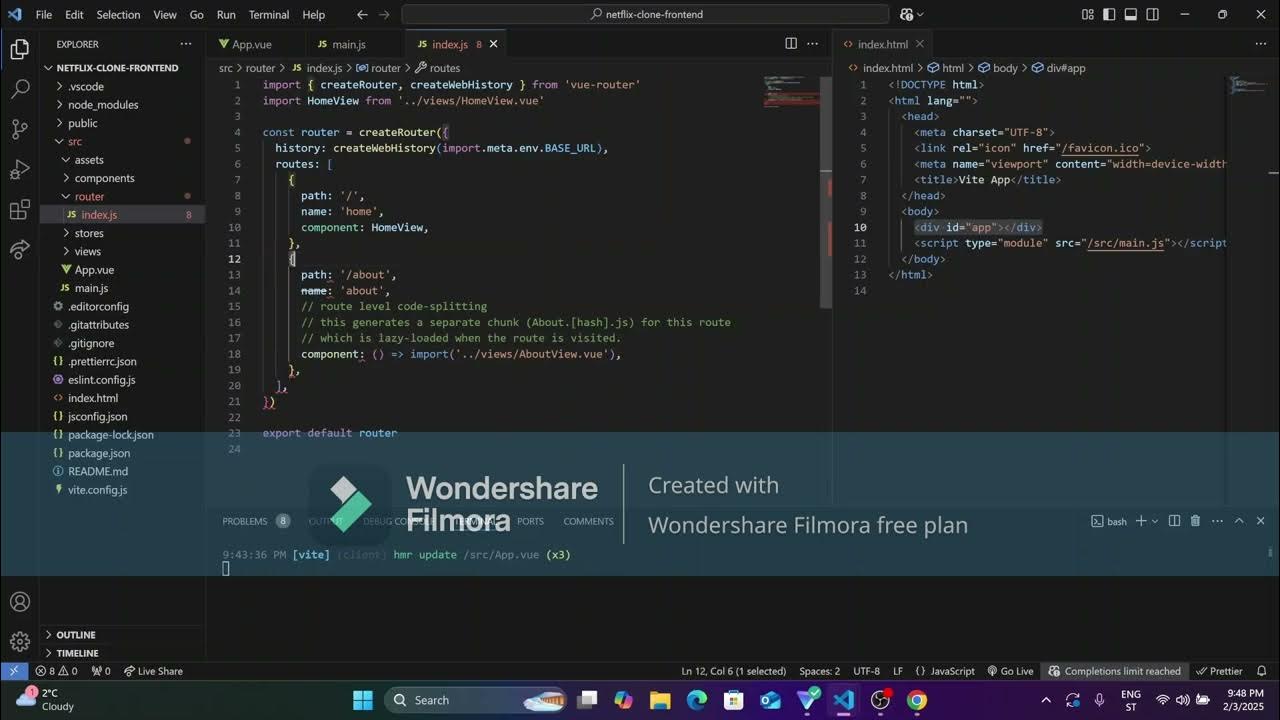 Netflix clone with Vue.js - PART 1 - YouTube
