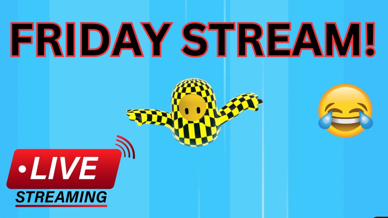 Friday Fall Guys! Live Customs and challenges TONIGHT! - YouTube
