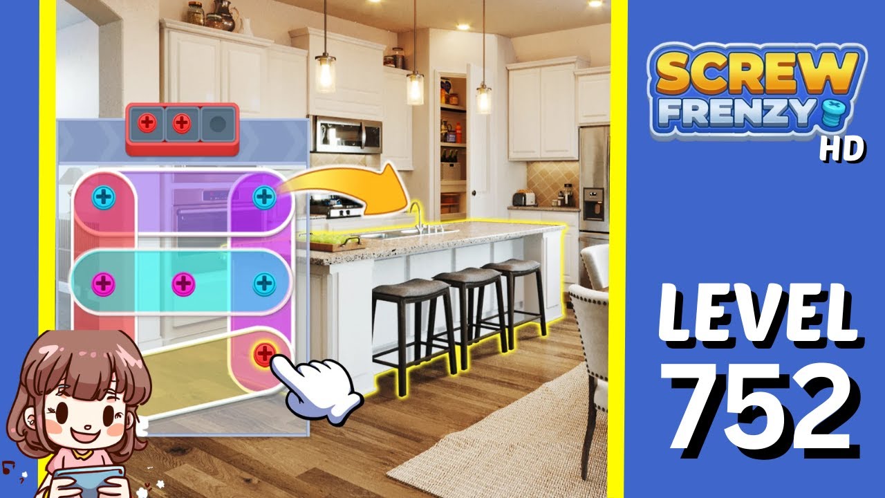 Screw Frenzy Level 752 Solution Walkthrough - YouTube