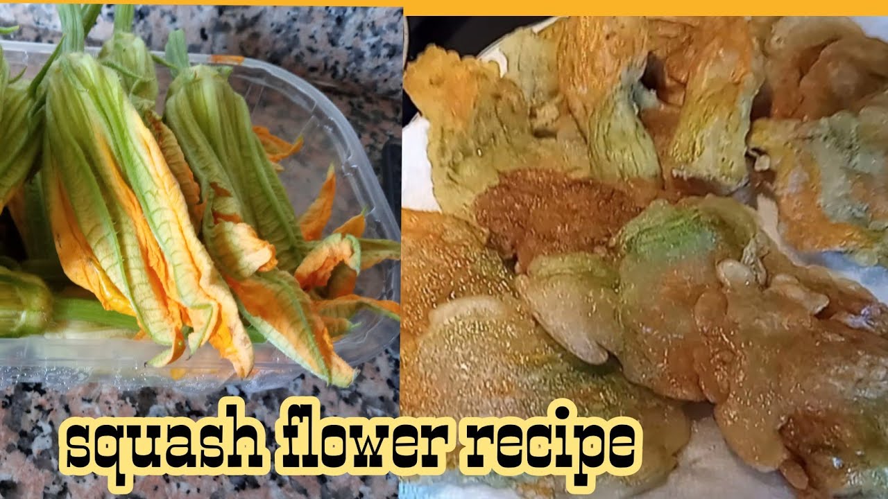 fried squash flowers |Pritong bulaklak ng kalabasa |Simply Mel - YouTube