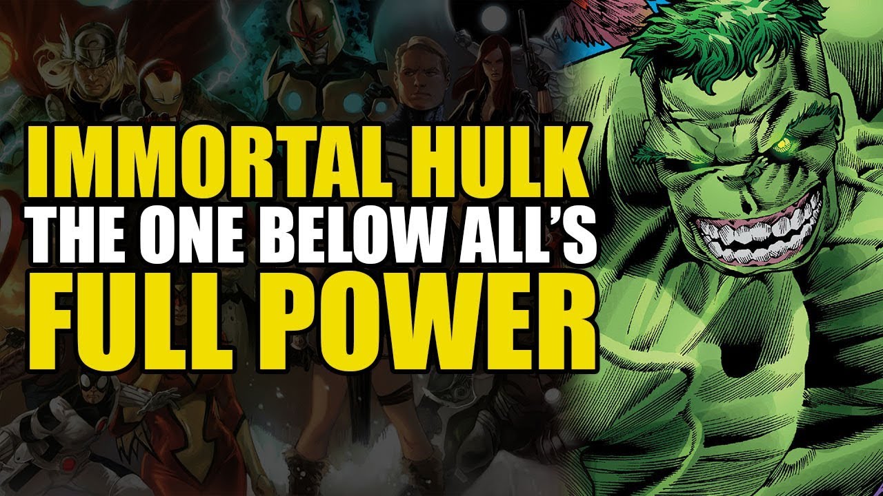 The One Below All's Full Power: Immortal Hulk Vol 5 Breaker of Worlds ...