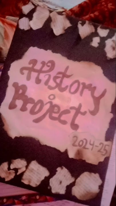 Class 12 history project file outside decoration - YouTube