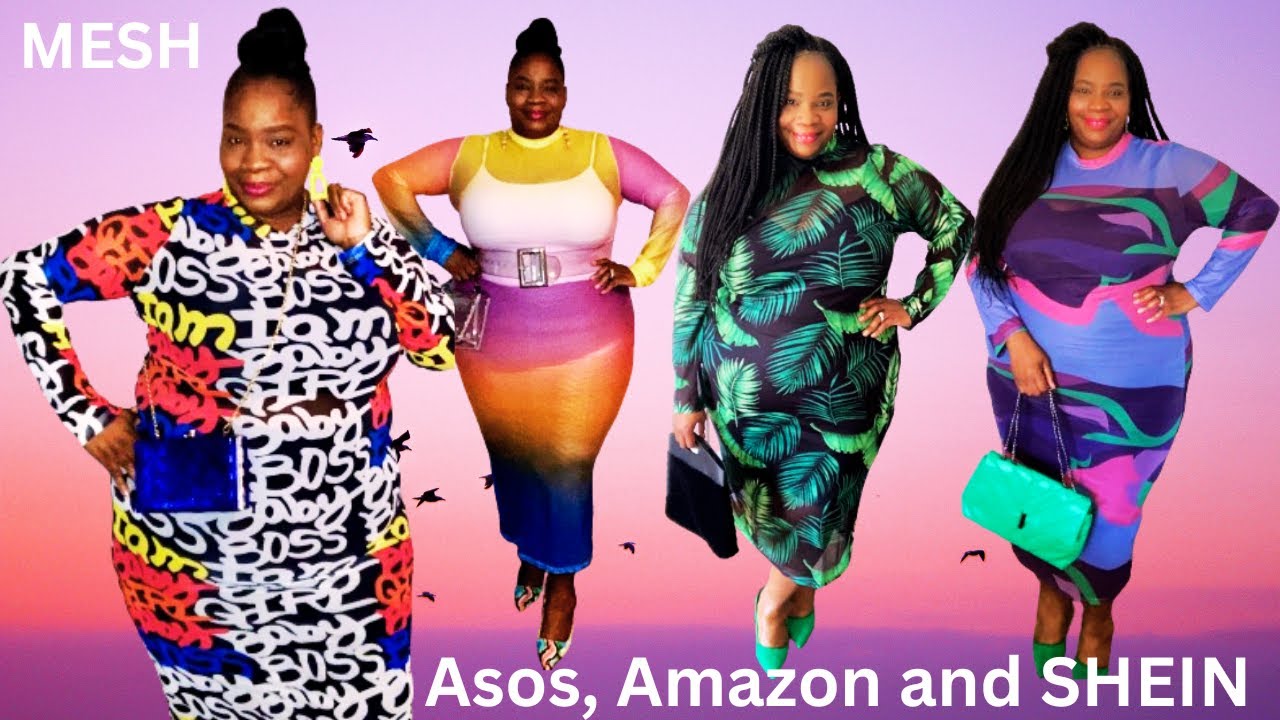 How to Style MESH Dress at 50 | Plus Size Fashion - YouTube