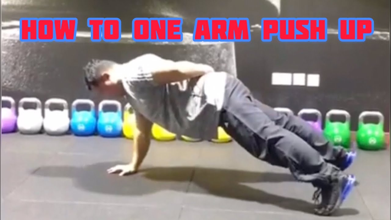 HOW TO ONE ARM PUSH UP? #onearmpushup - YouTube