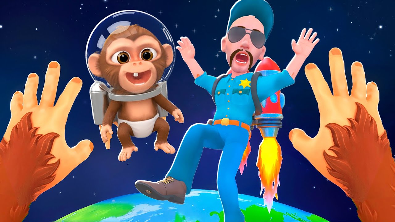 Launching The SECURITY Guard Into SPACE! - I Am Monkey VR - YouTube