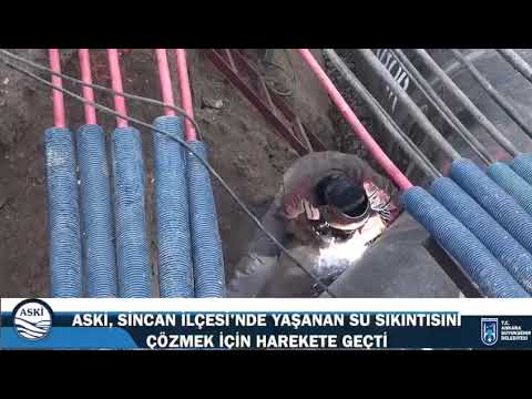 ASKİ SİNCAN'DA YAŞANAN SU SIKINTISINI ÇÖZMEK İÇİN HAREKETE GEÇTİ