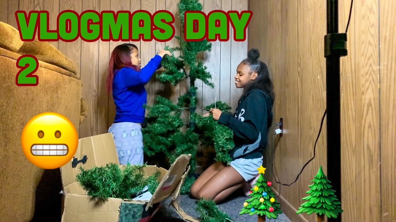 Putting Up A Christmas Tree With My Sister Barely Vlogmas Day 2 Na