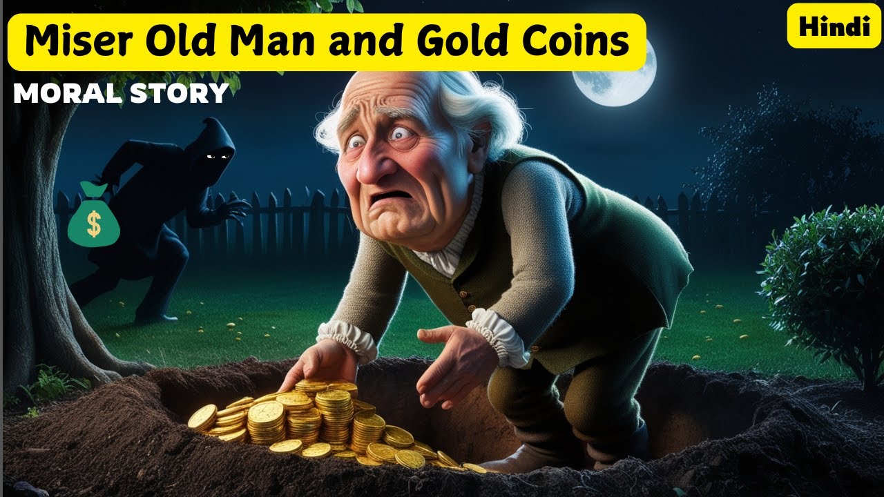 The Miser Old Man and his Gold Coins | A Thought-Provoking Moral Story ...