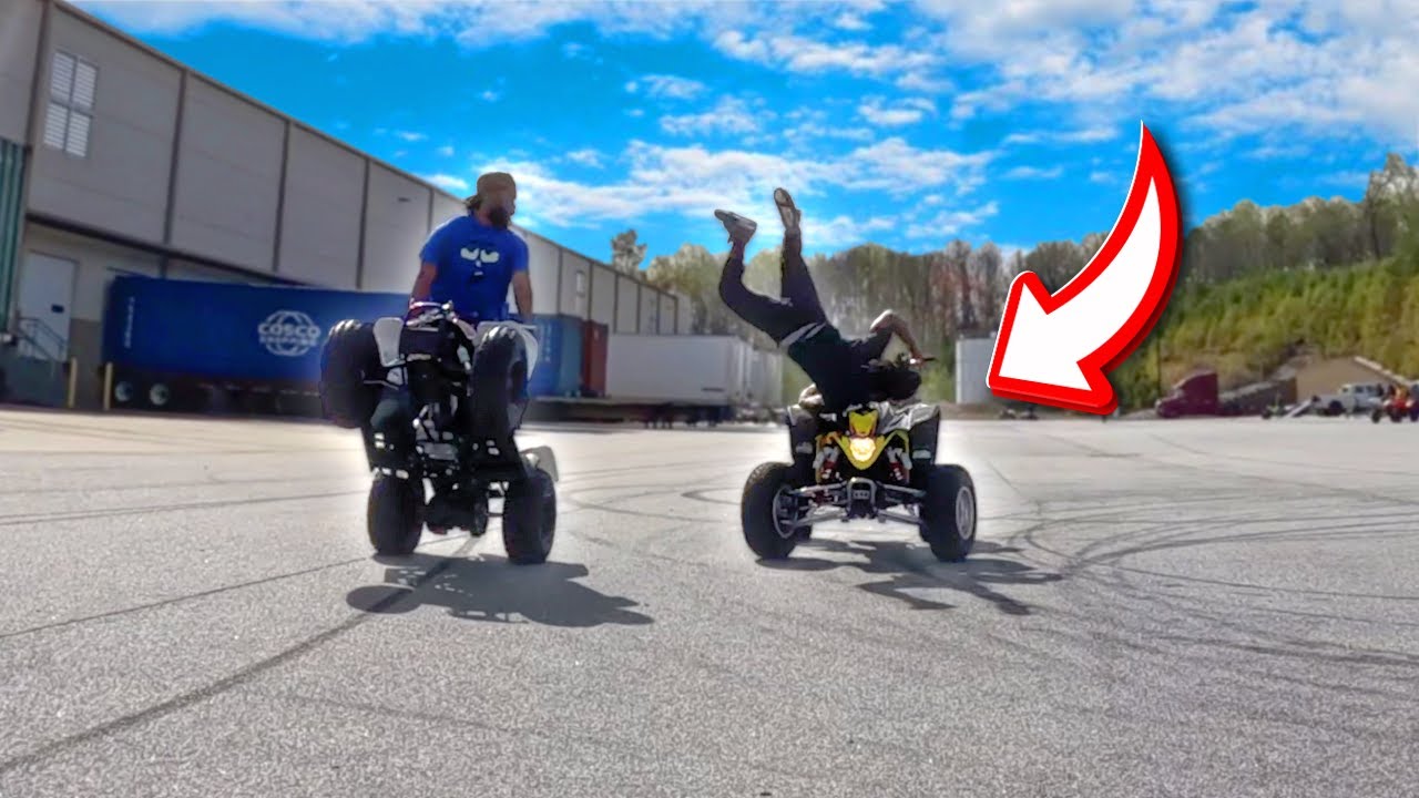 HE FLIPPED WHILE RIDING QUAD! - YouTube