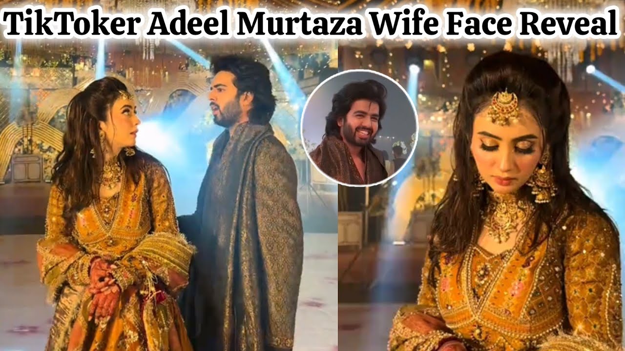 TikToker Adeel Murtaza Wife Soha Face Reveal at Mehndi Event - YouTube