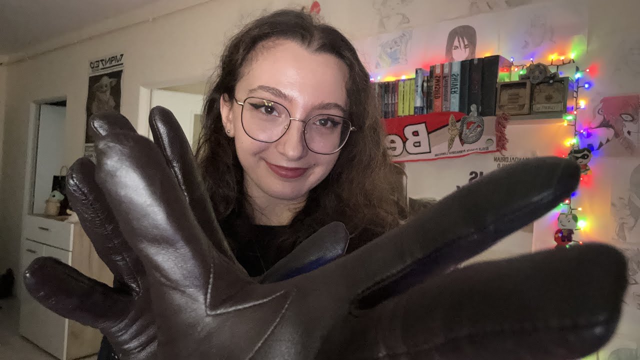 ASMR | Head Massage With Leather Gloves ft Layered Sounds 🧤 - YouTube